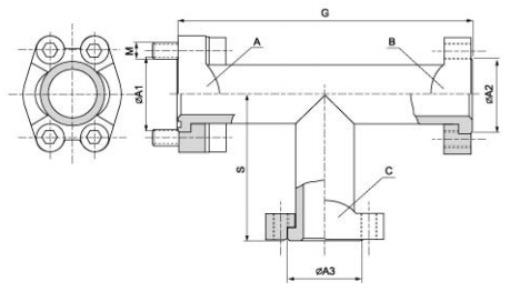 SAE – T – Connection Welded | hy-lok.co.uk